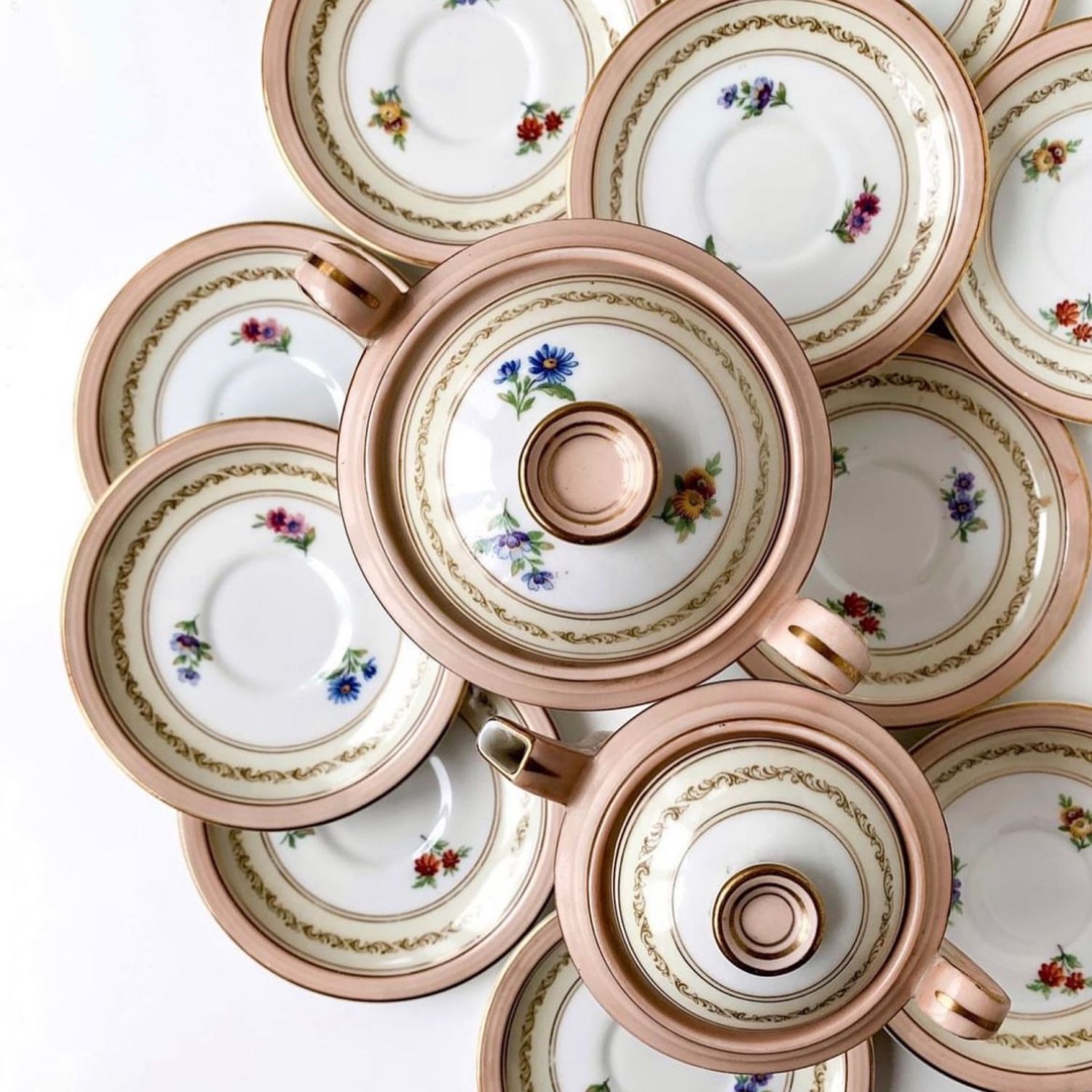 Винтаж Винтажный кофейный сервиз Limoges в интернет магазине Ярмарка Мастеров по цене 12500