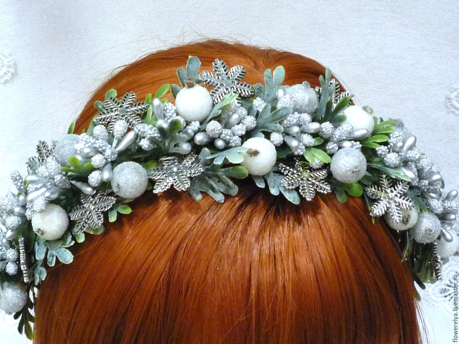 Новогодний ободок для мамы и дочки – заказать на Ярмарке Мастеров ...