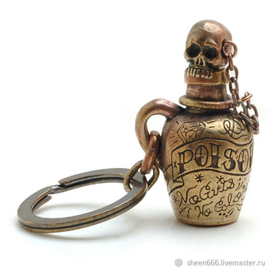 Брелок Poison Bottle Brass Key Chain New Version в интернет-магазине на ...