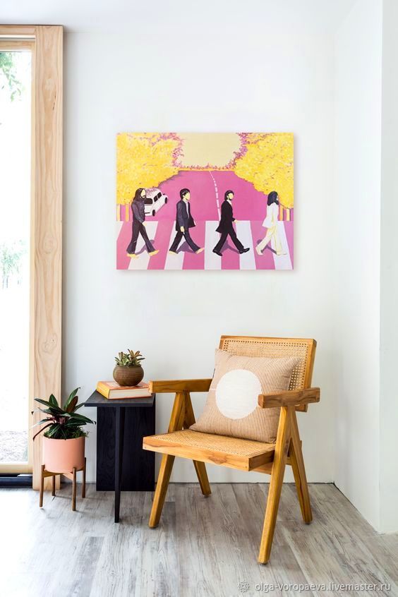 Картины: Pink. Beatles в интернет-магазине Ярмарка Мастеров по цене ...