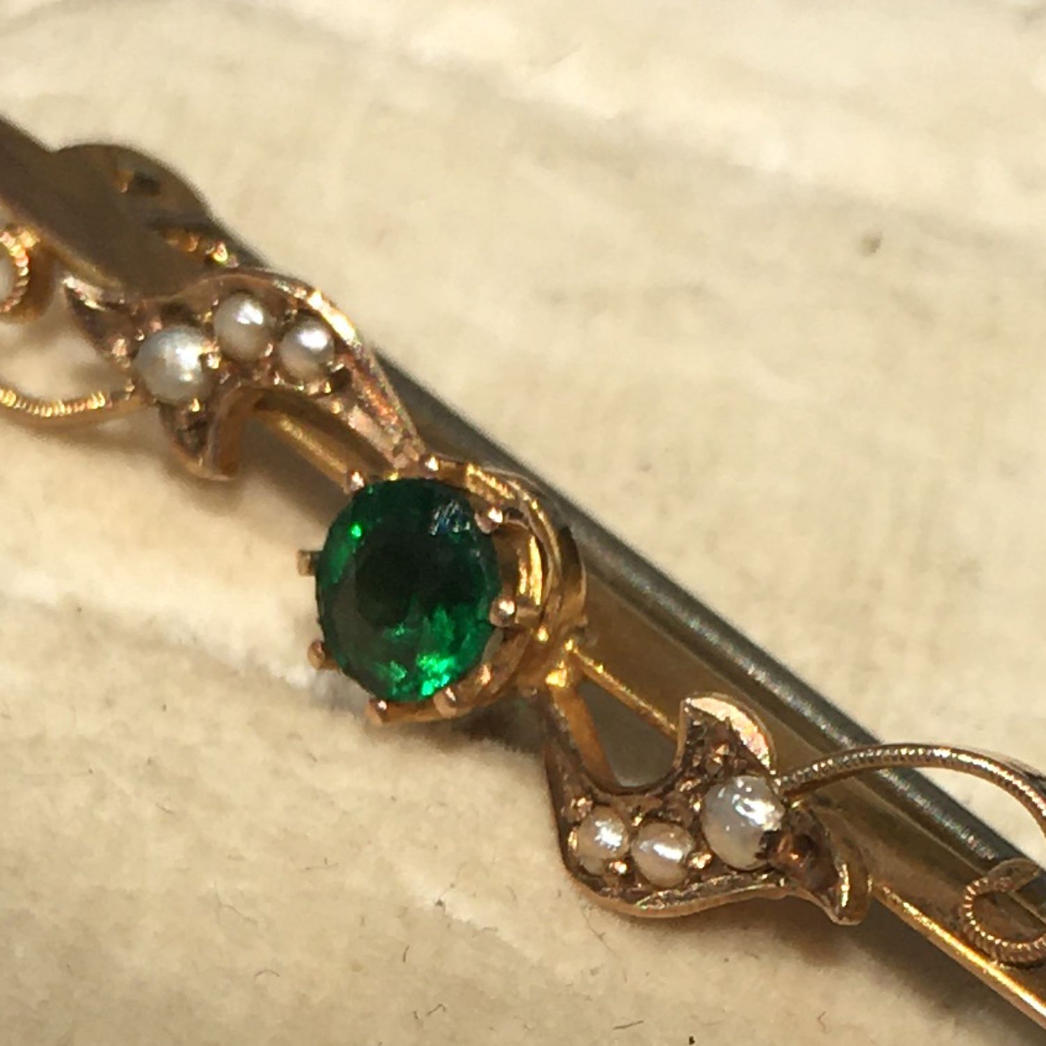 Винтаж: И. Броши винтажные: Брошь Золото Гранат Цаворит Жемчуг ...