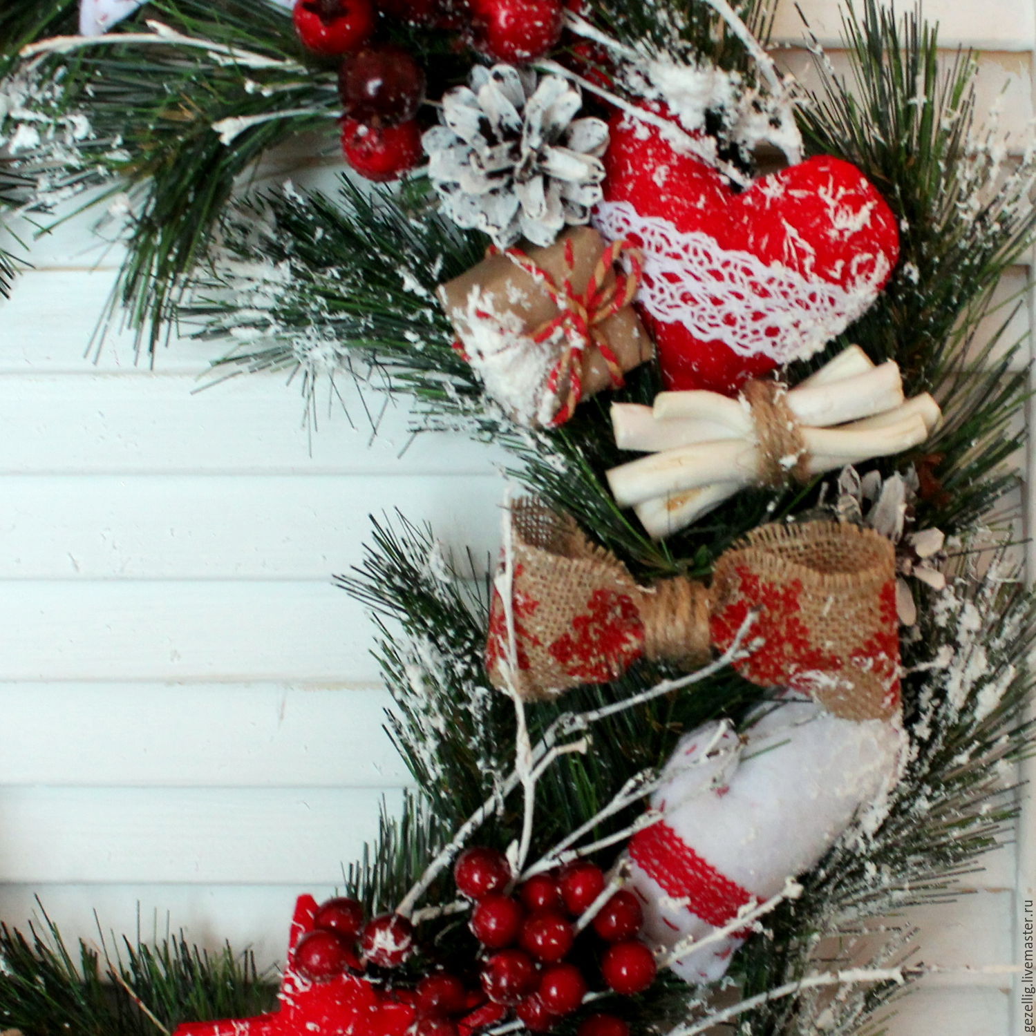 Новогодний венок Теплое рождество в интернет-магазине на Ярмарке ...