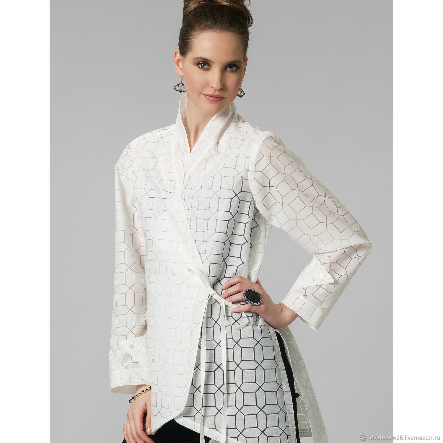 V1246 Выкройка Кардиган Блузка Жакет Mizono разм 40-46 VOGUE 1246 в ...