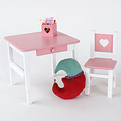Детский стол и стул Princess растущий из березы в интернет-магазине на ...