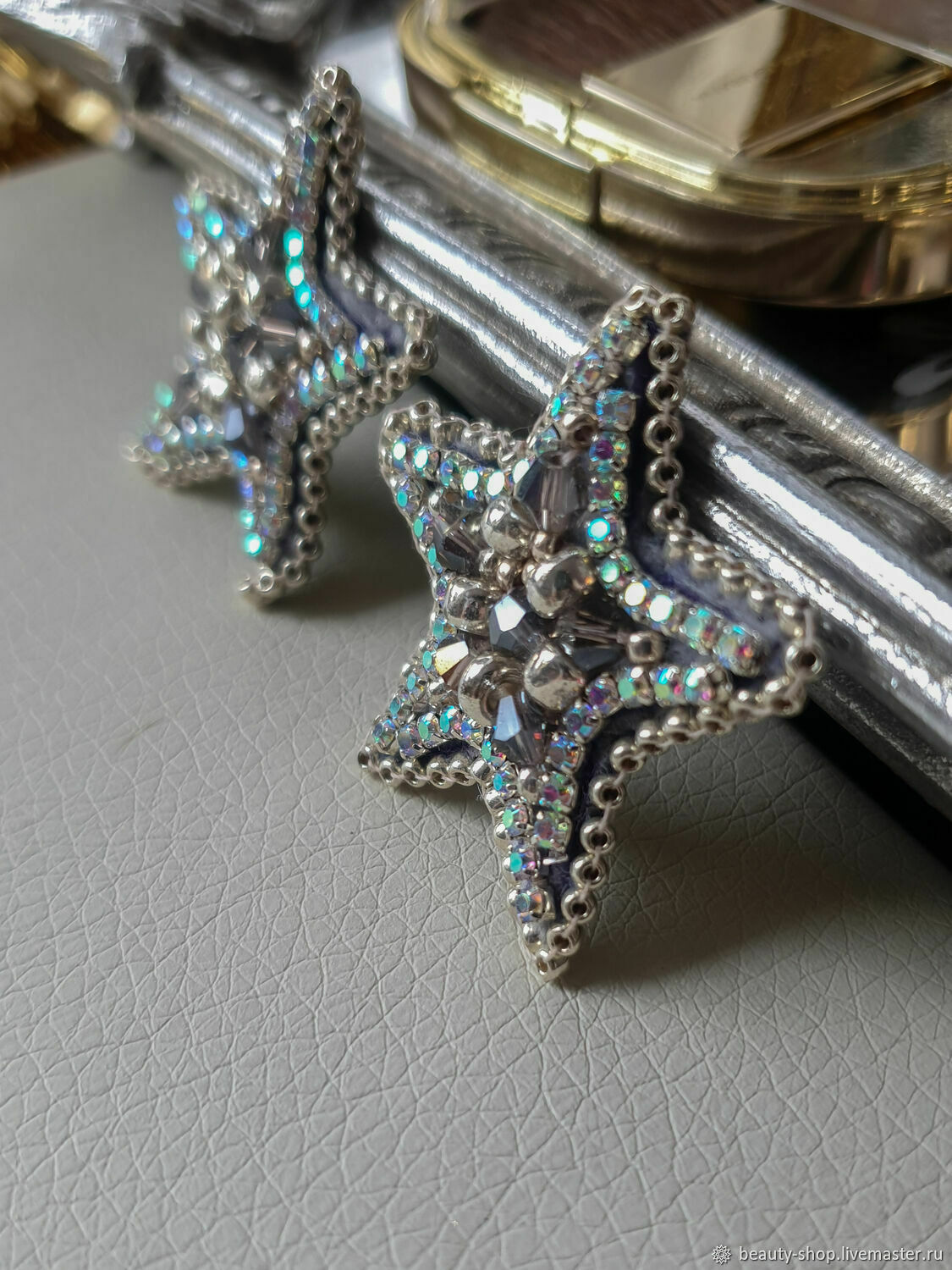 Новогодняя ночь. Украшения серьги Звезды. Звездочки аксессуары в ...