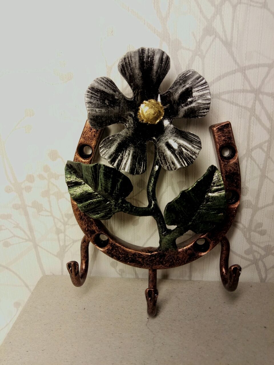 Ключница "Цветок" медь, серебро, оливки/ маленькая купить в интернет ...