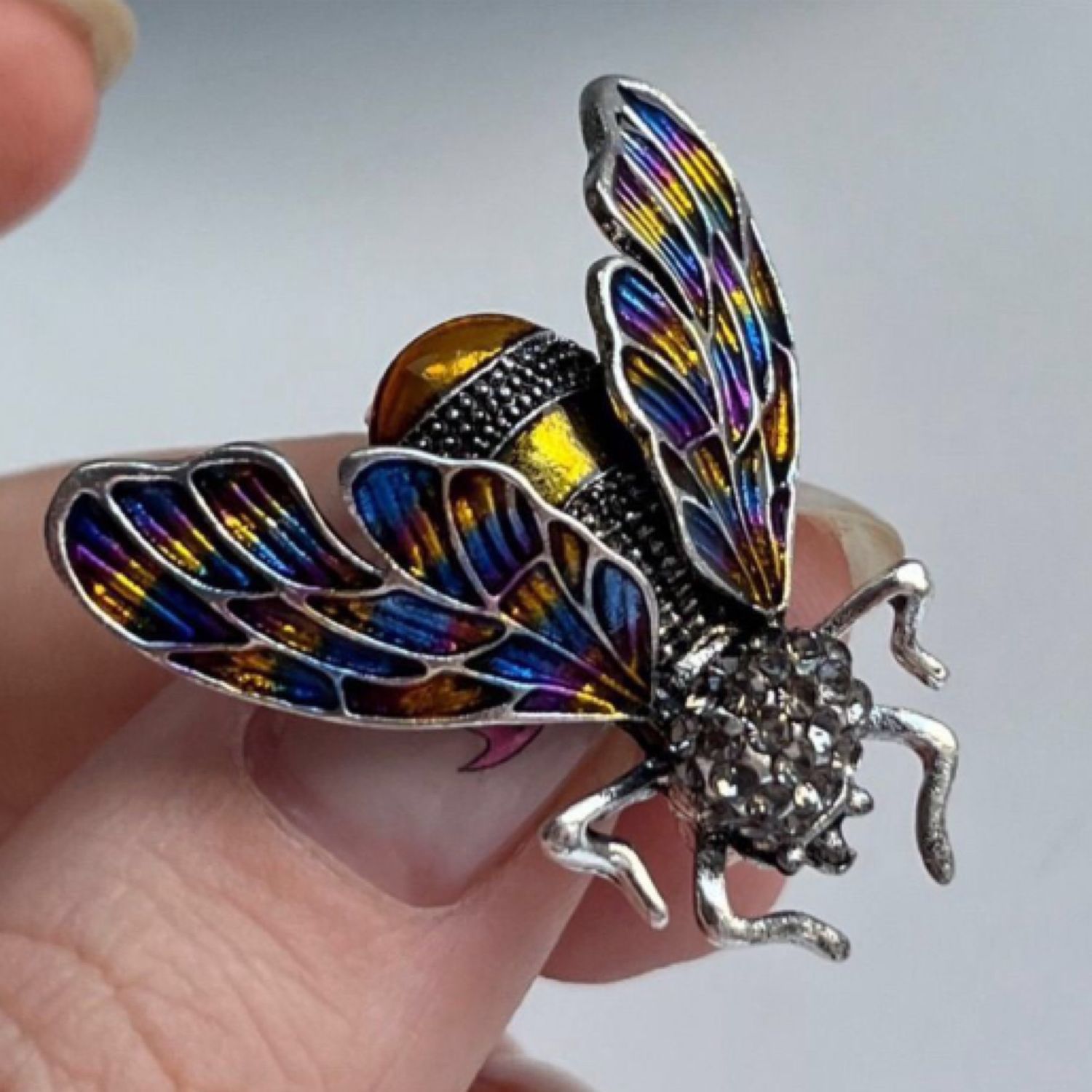 Винтаж: Брошь муха, брошь оса пчела купить в интернет-магазине Ярмарка ...