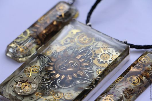 Купить Стимпанк кулон, стимпанк серьги, steampunk кольцо ...