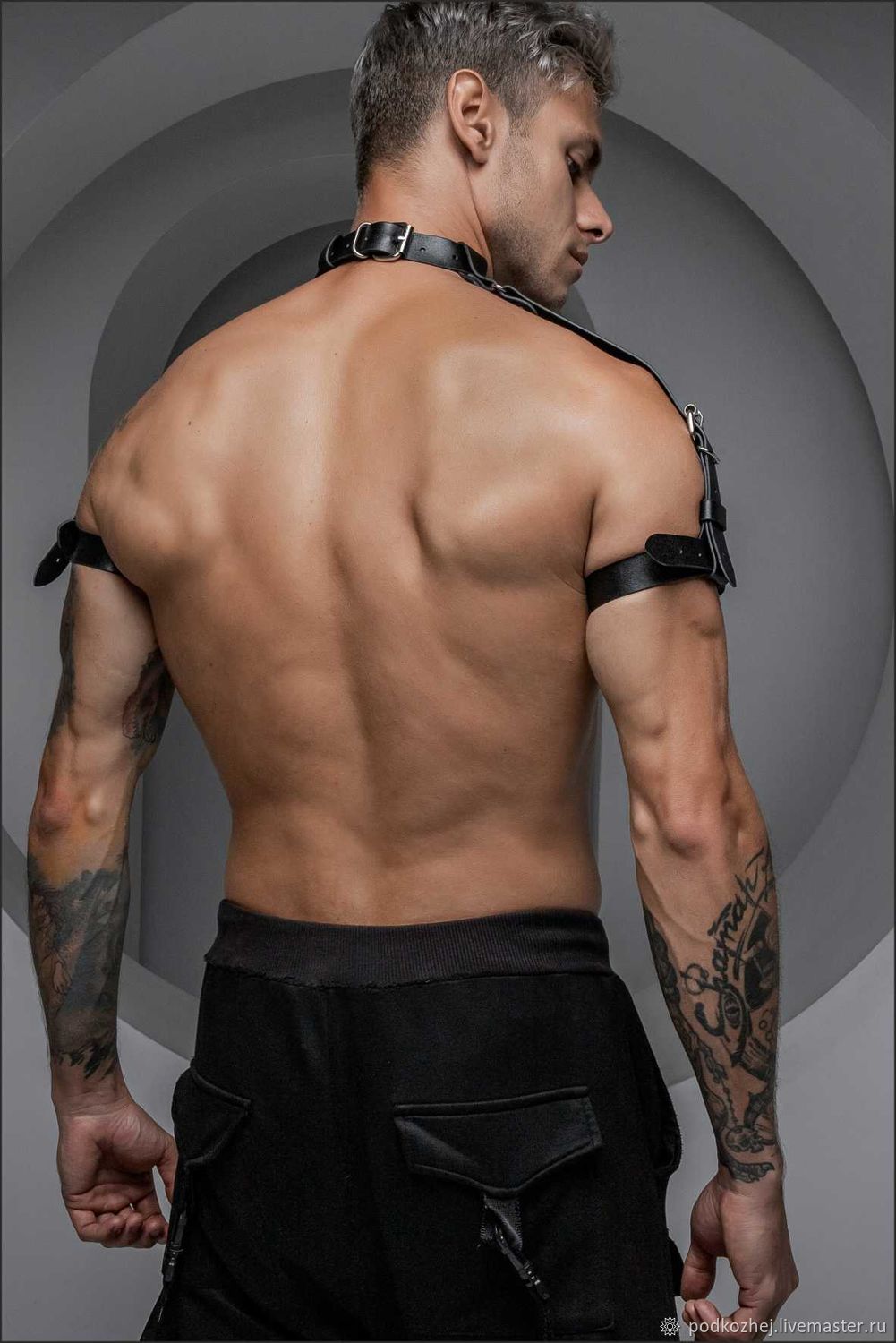 Портупея мужская на тело и одежду "GERKULES" в интернет-магазине Ярмарка Мастеров по цене 1850 ...