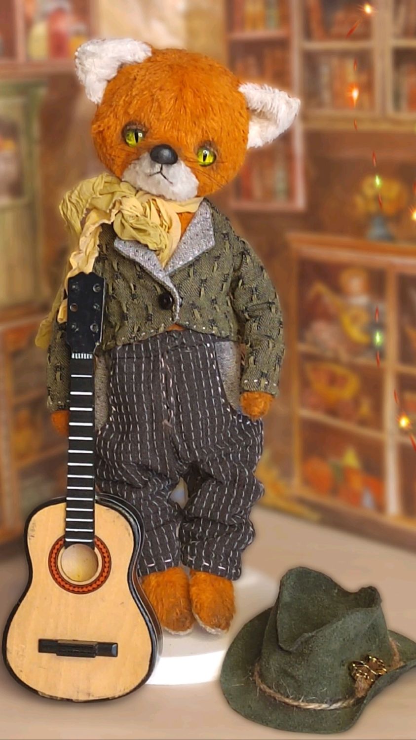 Тедди лис Бродяга музыкант в интернет-магазине Ярмарка Мастеров по цене ...