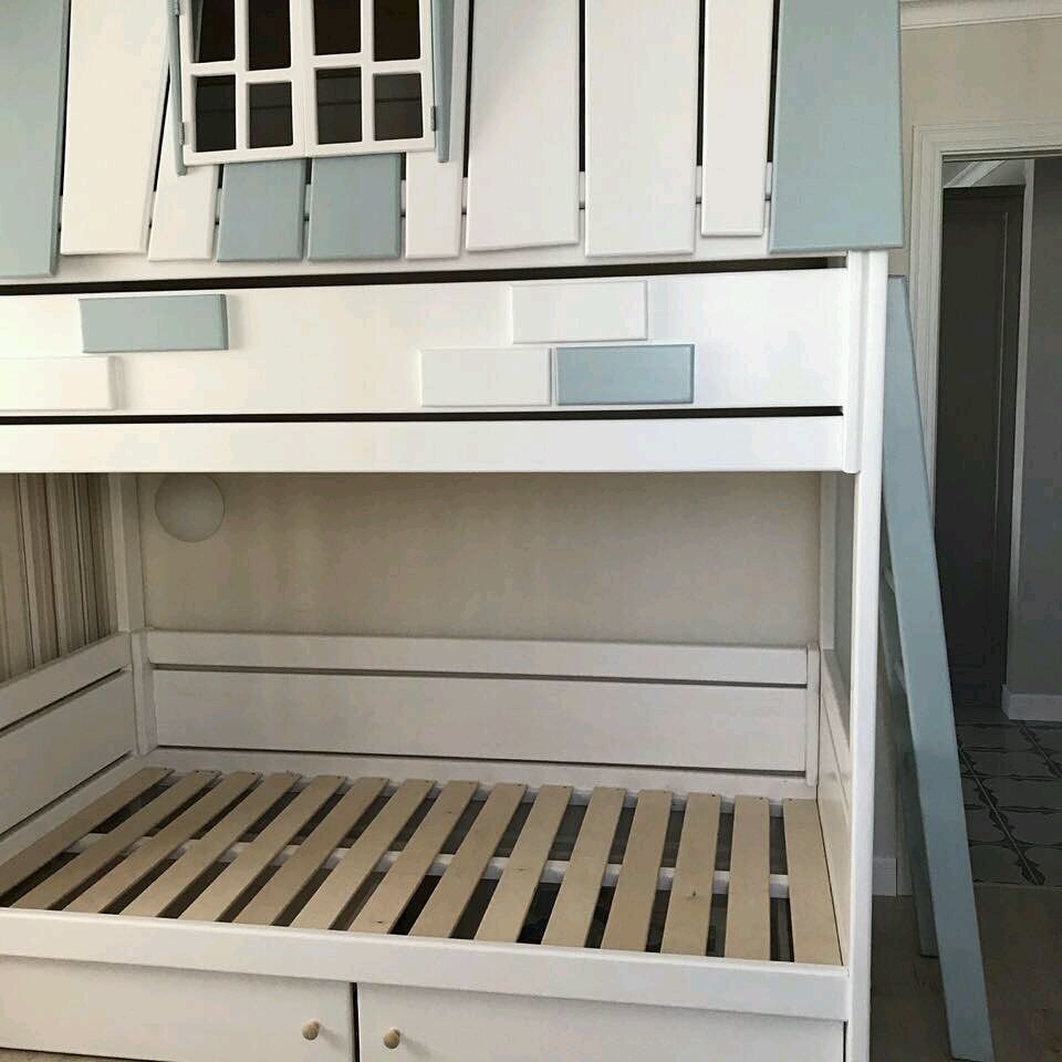 Двухъярусная кровать - домик в интернет-магазине Ярмарка Мастеров по ...