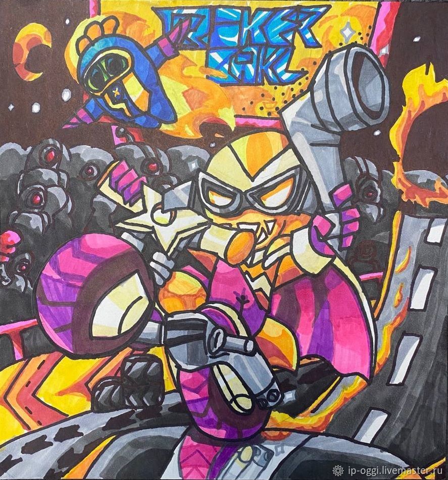 Картины: 27 BIKER CARL Brawl stars в интернет-магазине Ярмарка Мастеров ...