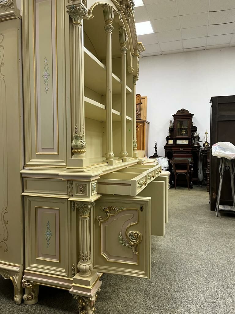 Винтаж: Книжный шкаф стол стул Silik Италия купить в интернет-магазине Ярмарка Мастеров по цене ...