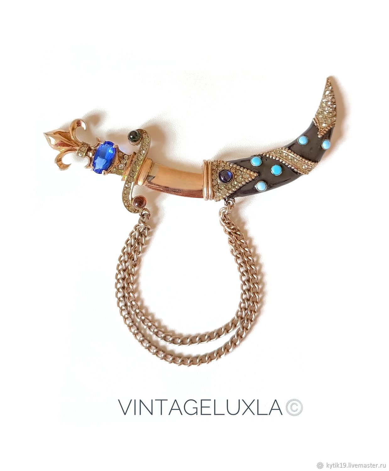 Винтаж: Антикварная брошь «Сабля в ножнах» от URIE MANDLE купить в ...