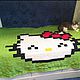 Плед "Пиксель-арт" Hello Kitty" в интернет-магазине на Ярмарке Мастеров ...