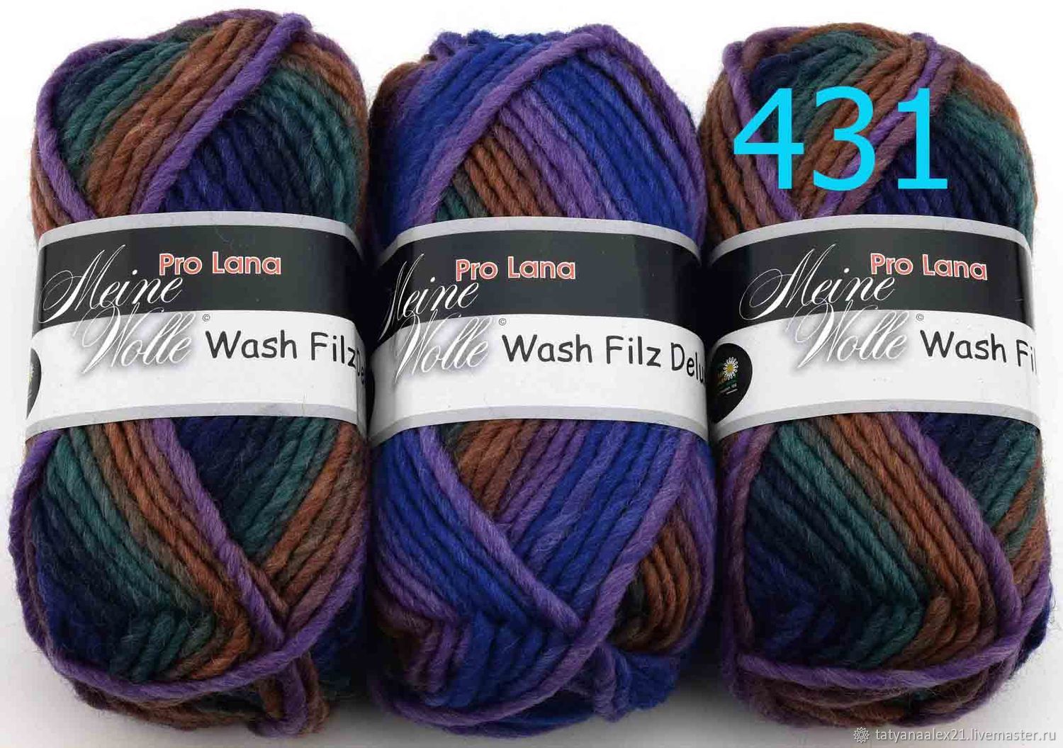 Пряжа Pro Lana Wash-Filz Deluxe купить в интернет-магазине Ярмарка ...