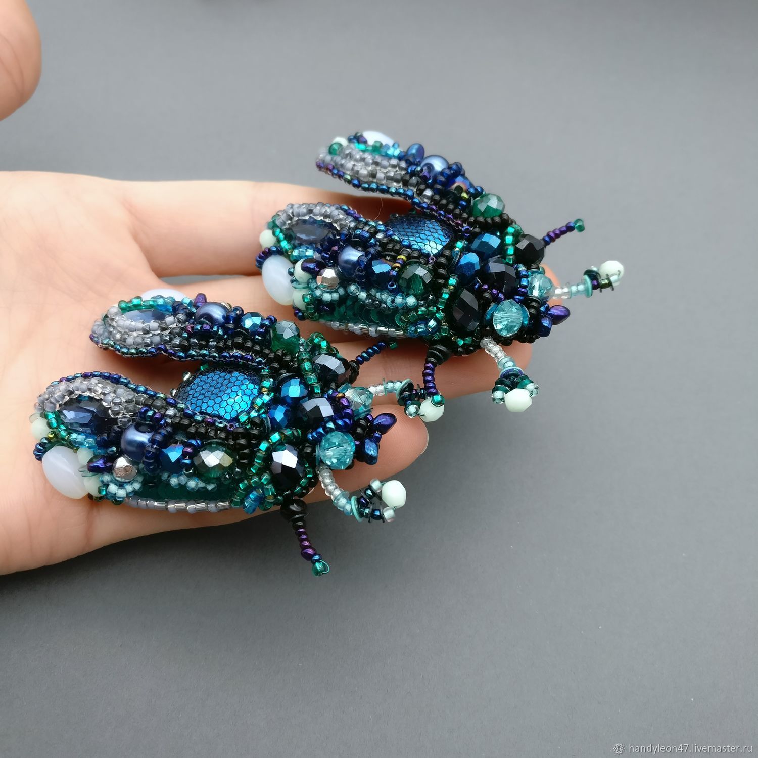 Парные броши- мольки "Глубины моря" в интернет-магазине на Ярмарке ...