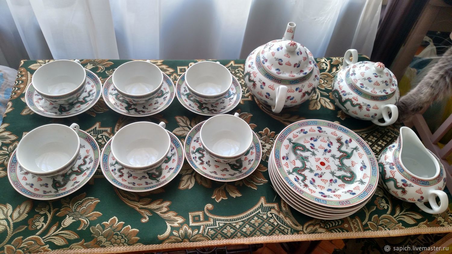 Винтаж: Винтажные сервизы: Китайский чайный сервиз ZHONGGUO JINGDEZHEN ...