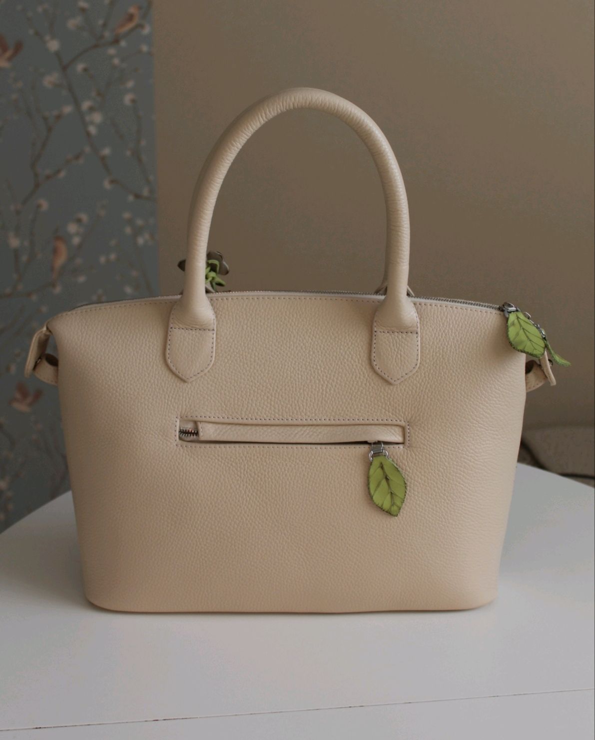 Сумка кожа + лен " летний луг" на заказ в интернет-магазине Ярмарка ...