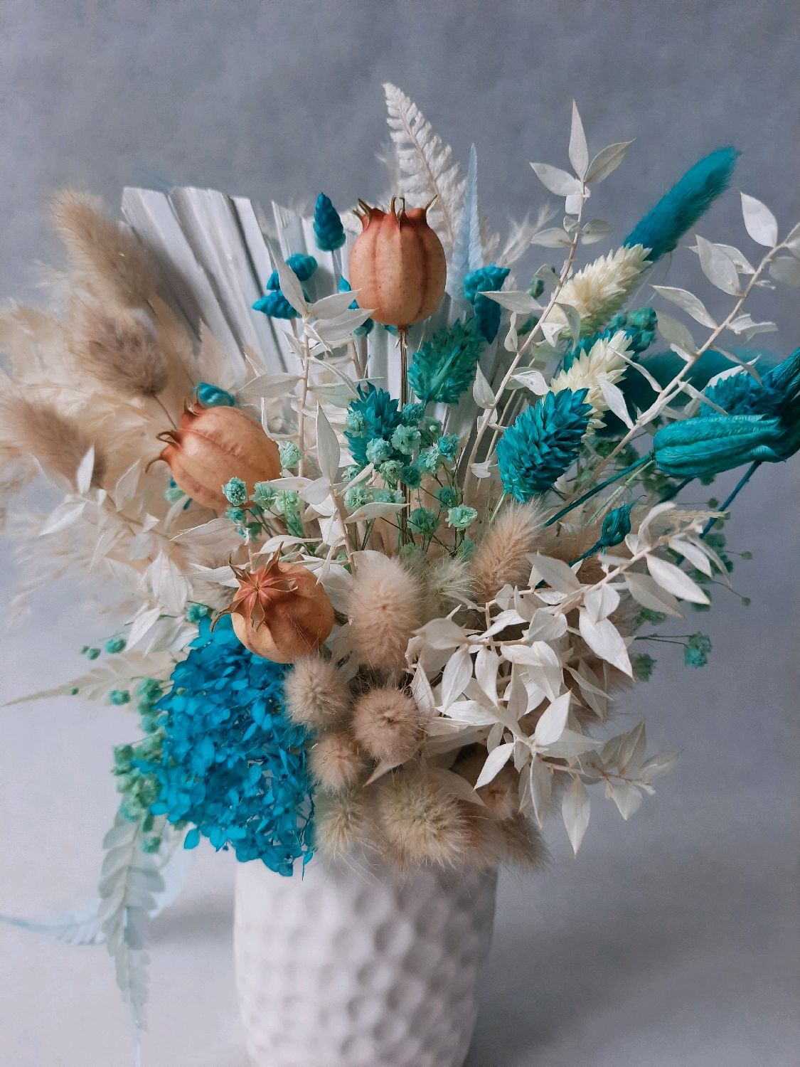 Бело-голубой букет – заказать на Ярмарке Мастеров – UDJG6RU ...