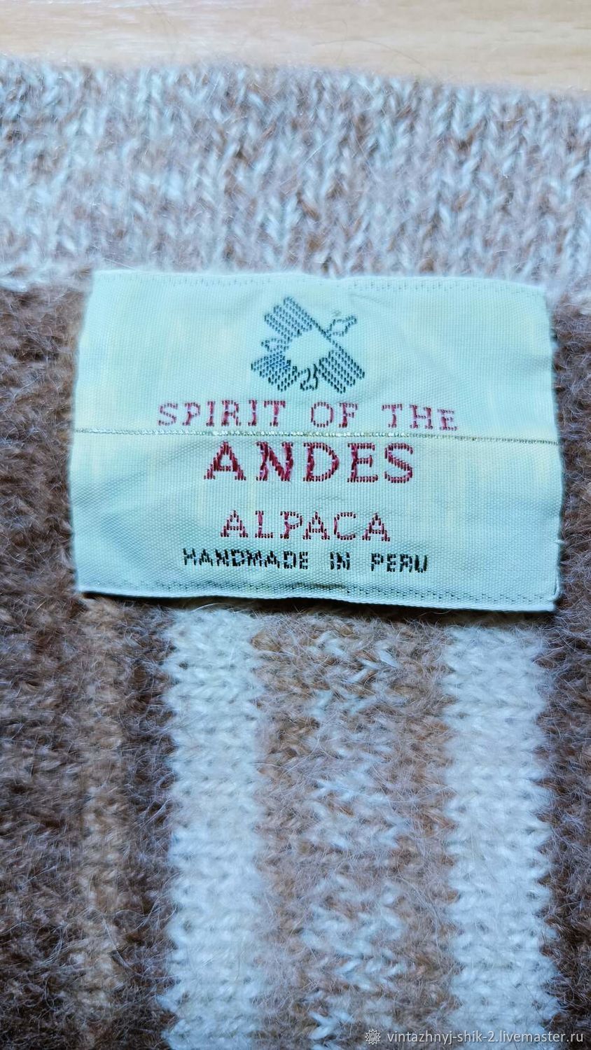 Винтаж: ЛЮКС! 100% АЛЬПАКА SPIRIT OF ANDERS ПЕРУ ЖИЛЕТ Р.ДО 50 купить в ...