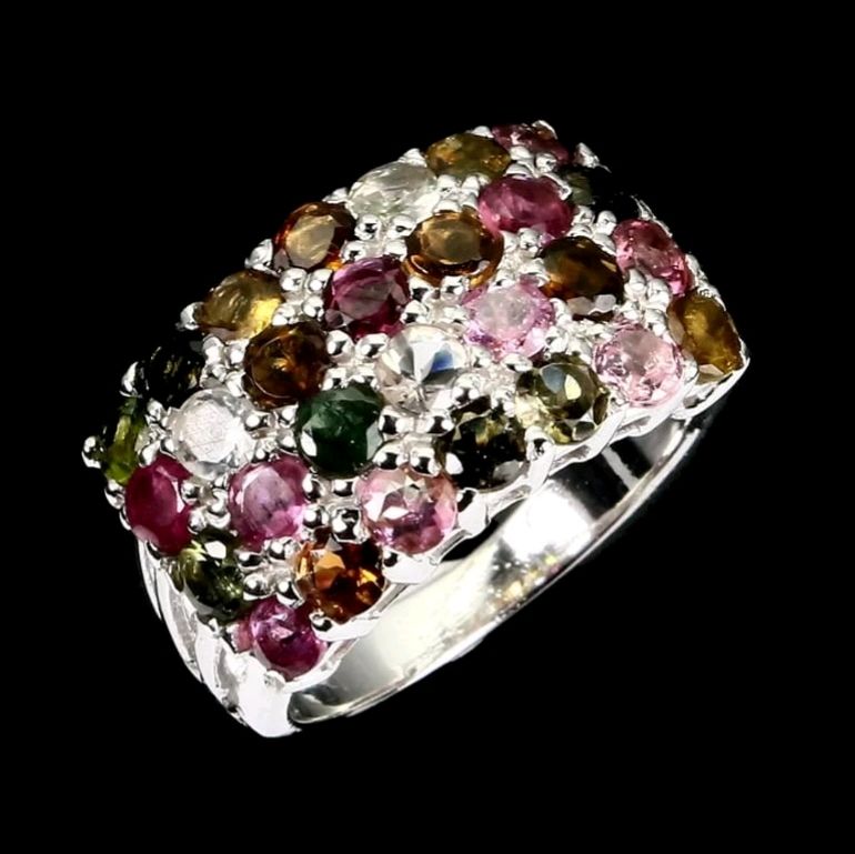 "Радужные блики" Кольцо с натуральным камнем – купить онлайн на Ярмарке ...