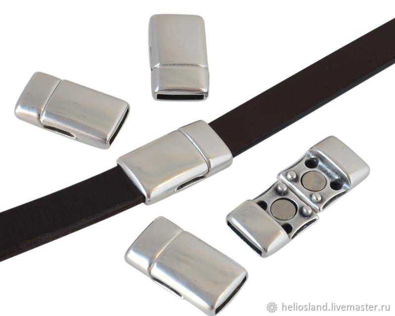 Магнитный замок для плоских шнуров 10мм купить в интернет-магазине ...