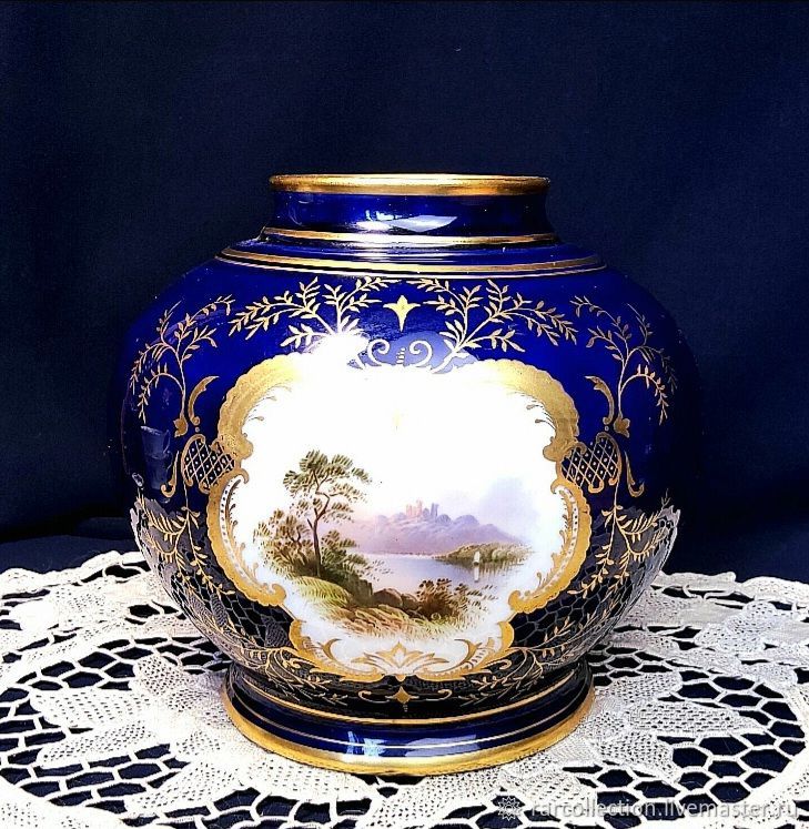 Винтаж: Старинная ВАЗА Фарфор Ручная роспись Coalport Англия купить в интернет-магазине Ярмарка ...