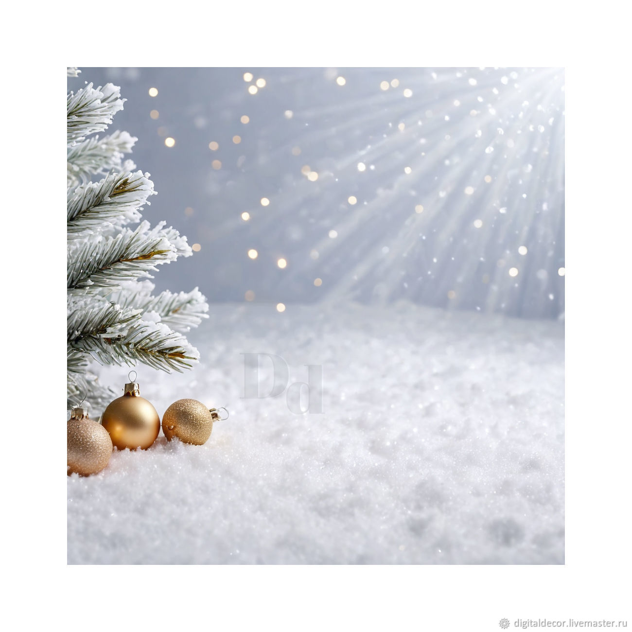 Новогодний аватар с елкой и огоньками на фоне для ярмарки мастеров в ...