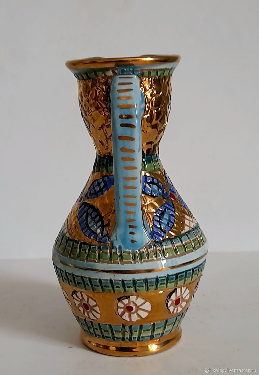 Винтаж: ИТАЛИЯ Mario Sambuco Керамический кувшин, ручной работы ...