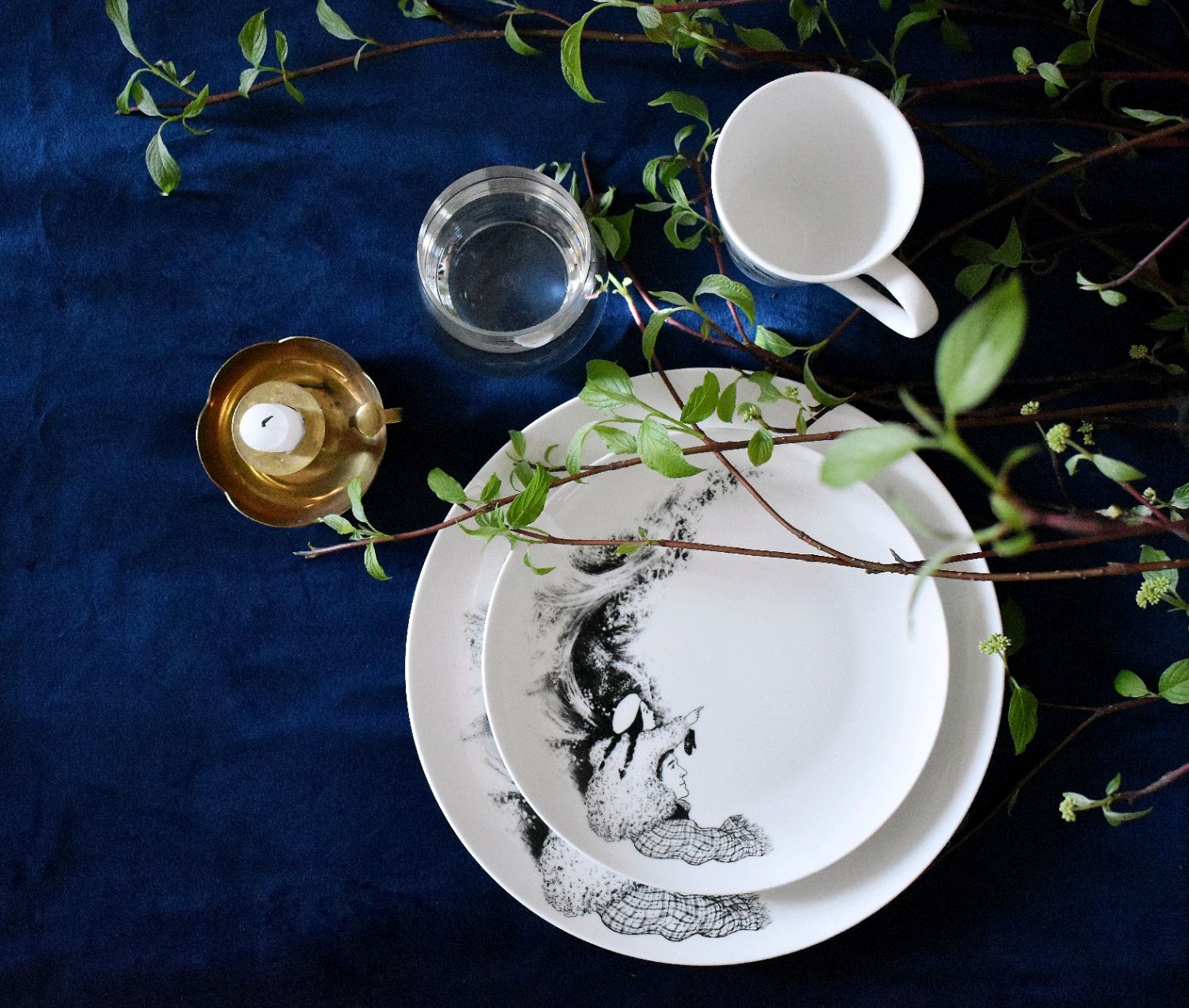 Набор посуды из костяного фарфора "Папа и дочь" купить в интернет ...