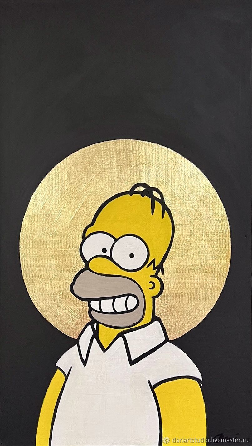 Картины: Святая простата. Гомер на заказ в интернет-магазине Ярмарка ...
