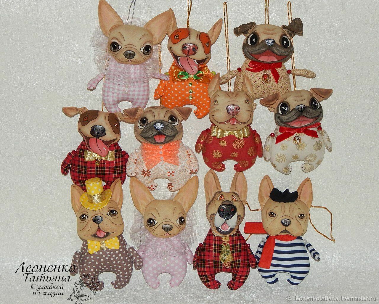 Интерьерная игрушка веселая собачка в интернет-магазине Ярмарка ...