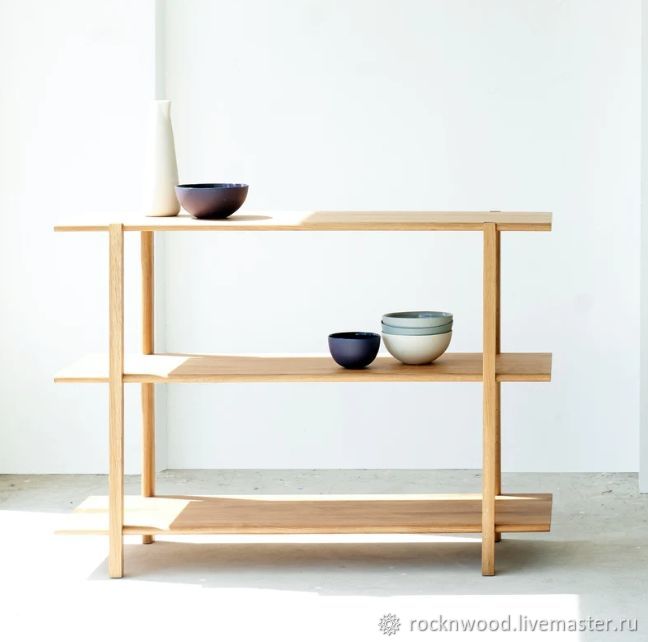 Консоли: Стеллаж/консоль "Фарнсворт" из массива дуба в интернет ...