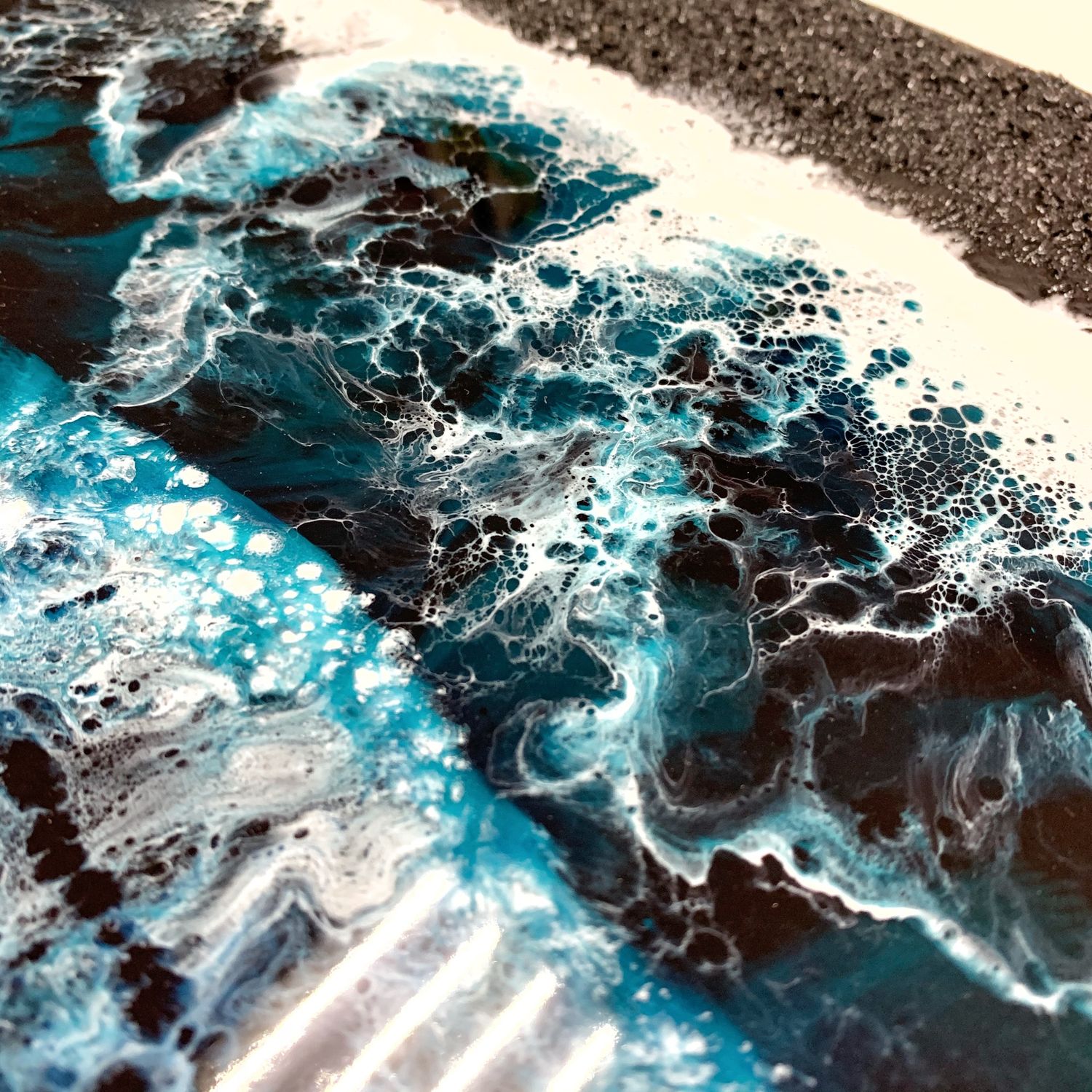 Картина из эпоксидной смолы «Чёрное море» купить в интернет-магазине ...