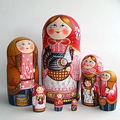 Матрешка 5 мест "Зимушка-зима" – заказать на Ярмарке Мастеров – H5RD5RU ...