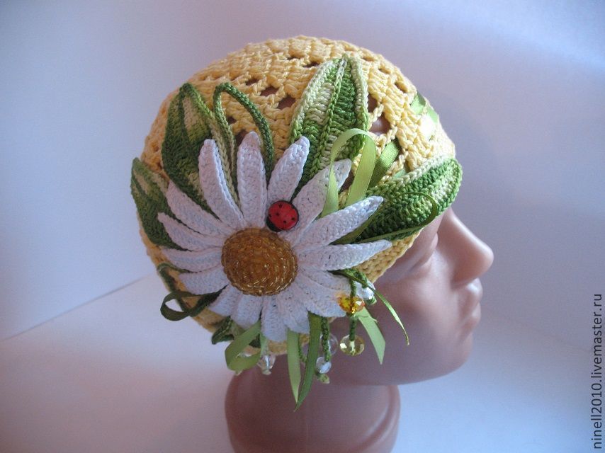 Шапочка-панамка Ромашка солнечная в интернет-магазине на Ярмарке ...