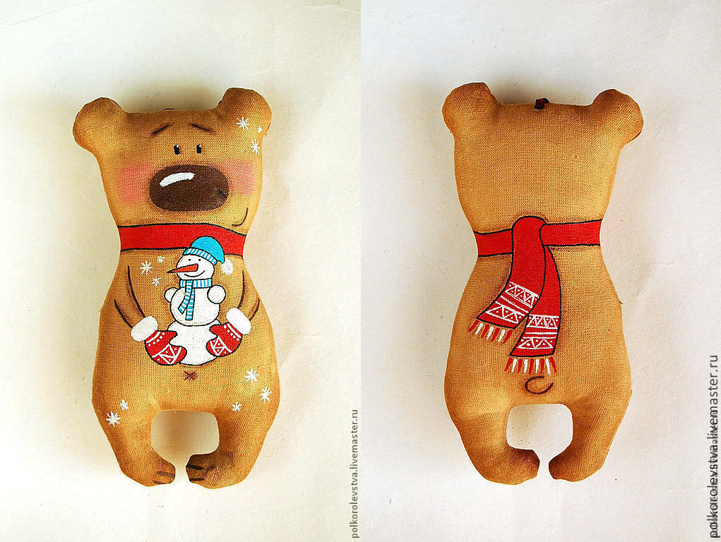 Новогодние мишки (6 разных) в интернет-магазине на Ярмарке Мастеров ...