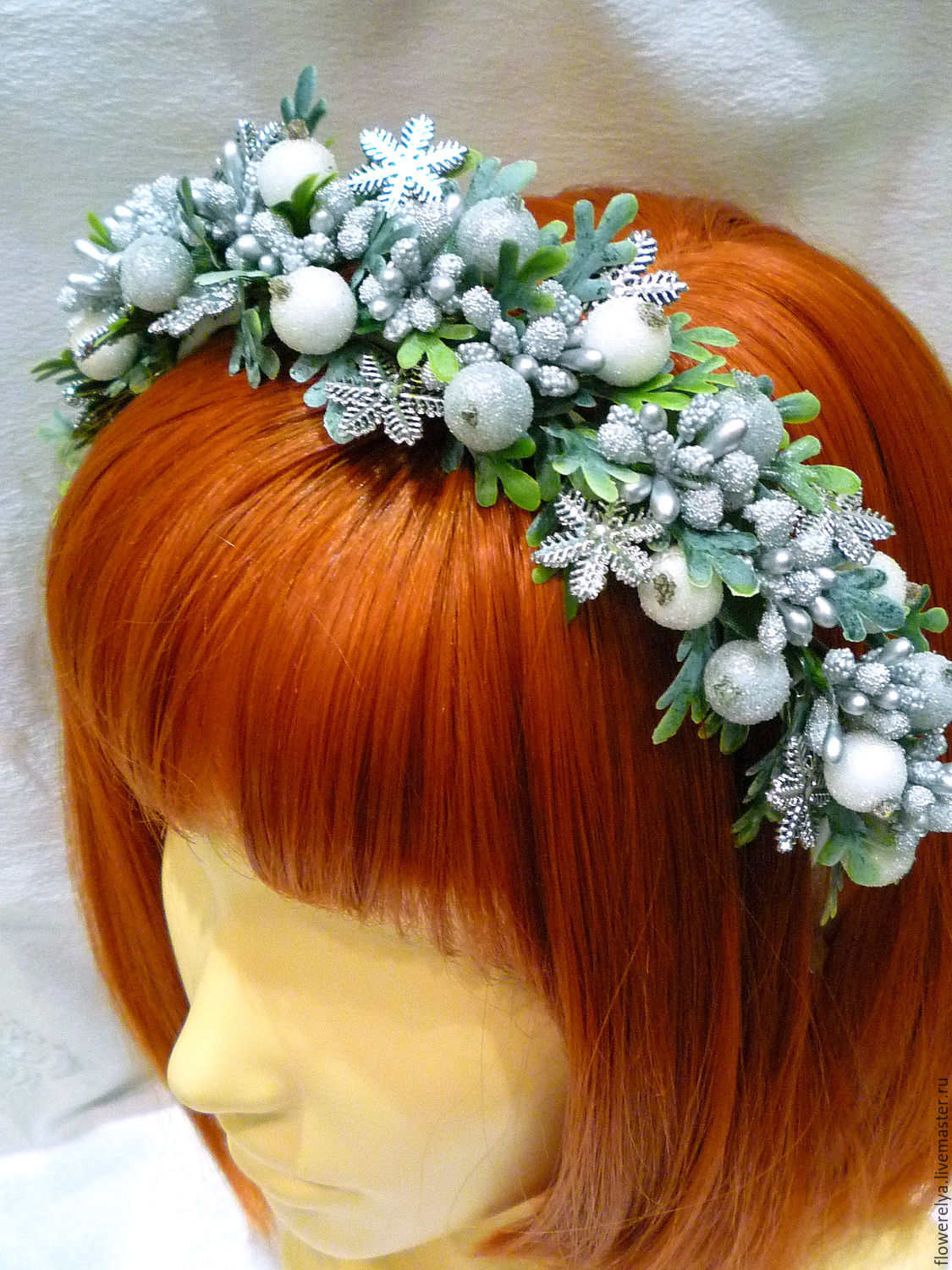 Новогодний ободок для мамы и дочки – заказать на Ярмарке Мастеров ...