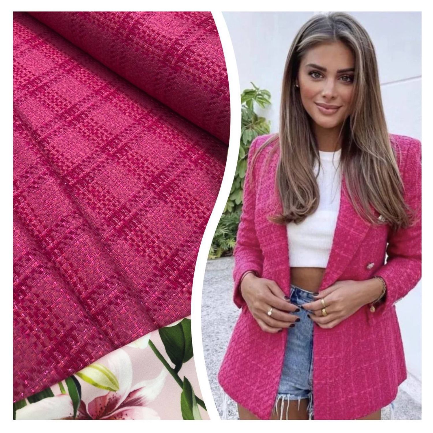 Ткань: Твид стиль Шанель в интернет-магазине Ярмарка Мастеров по цене ...