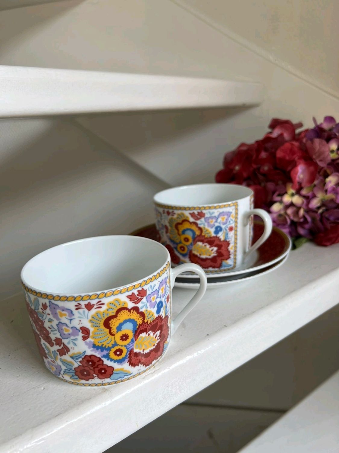 Винтаж Чашки для капучино «Осенний вальс Limoges Франция купить в интернет магазине Ярмарка