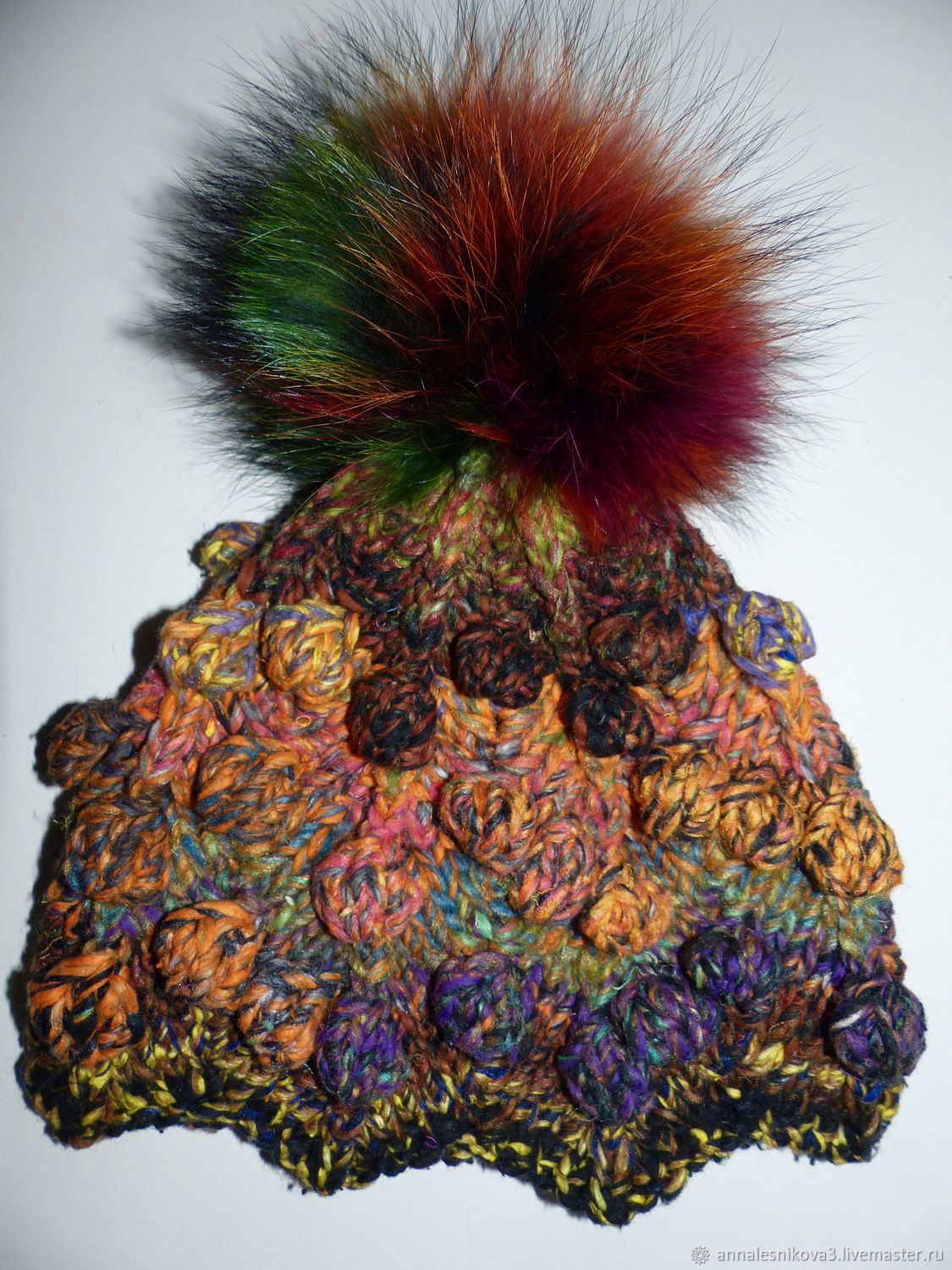 Шапка "ЛЮБИМАЯ" - пряжа NORO GINGA в интернет-магазине Ярмарка Мастеров ...