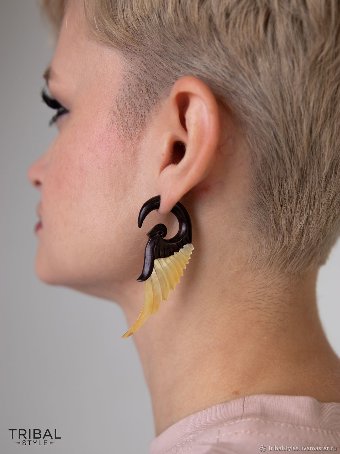 Необычные Серьги на День Рождение " Крылья Ангела " (W15) купить в ...