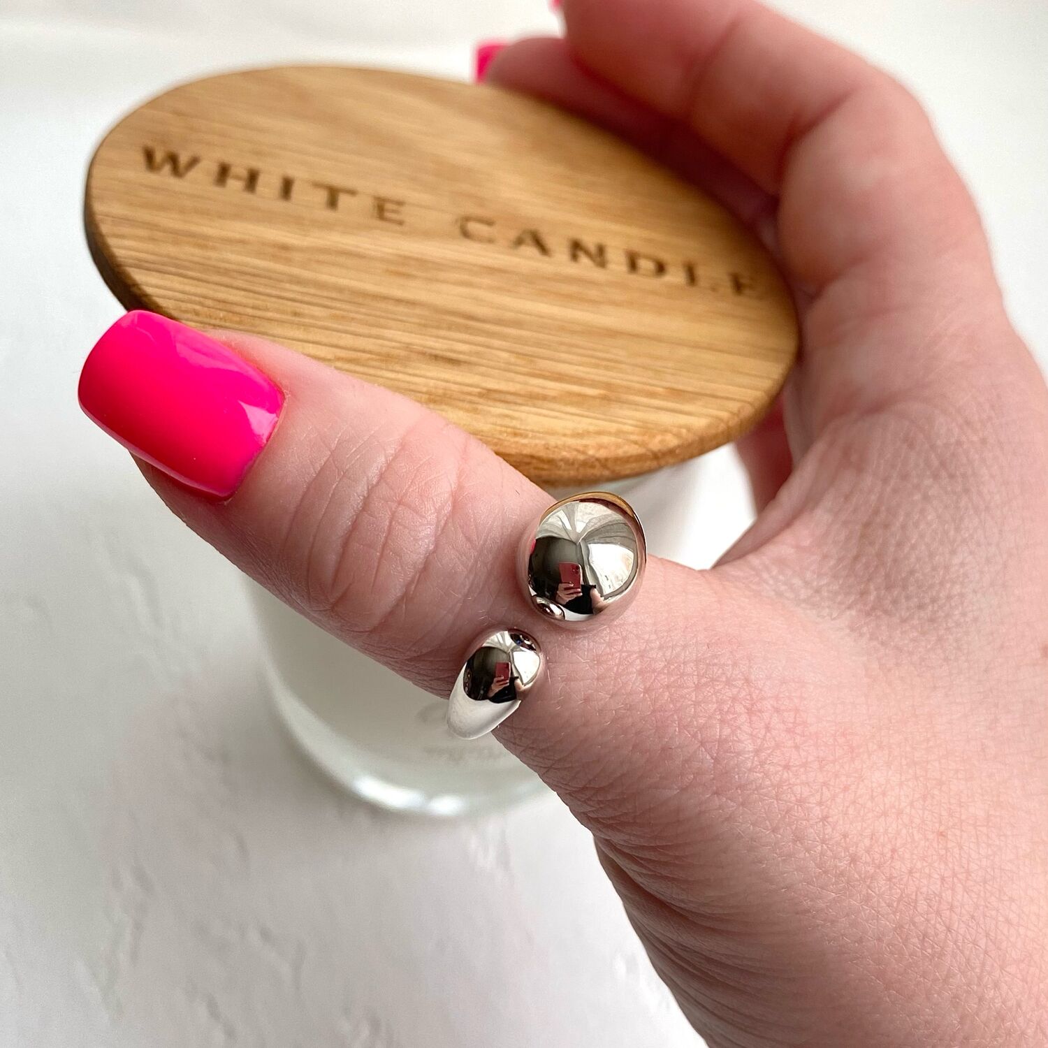 Кольцо «Сферы», родиевое покрытие купить в интернет-магазине Ярмарка ...