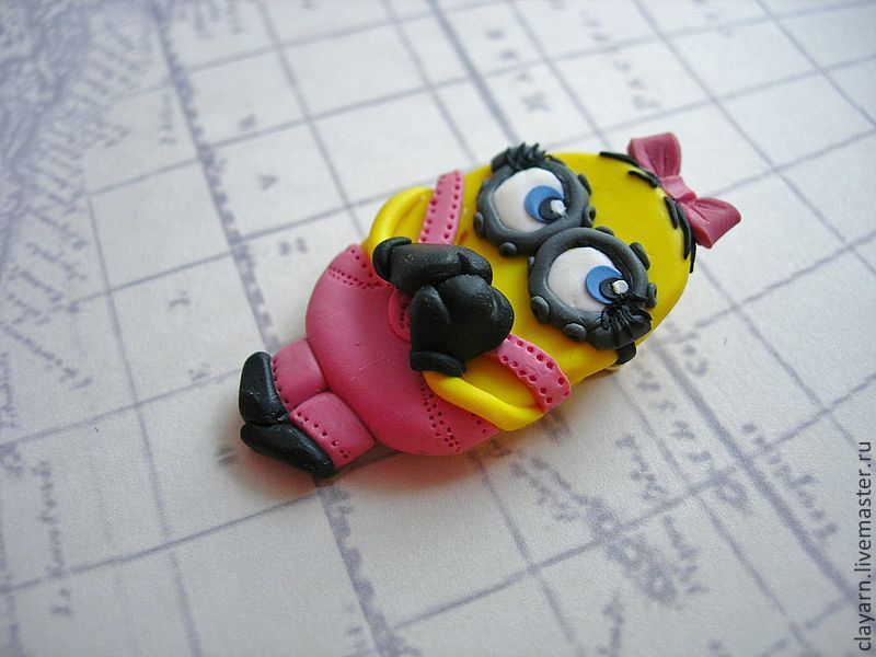 Брошь Миньон-девочка и другие персонажи "Гадкий я " в интернет-магазине ...