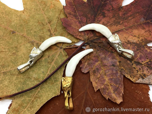 Guardian: Fox Fang pendant with fox head – купить на Ярмарке Мастеров ...