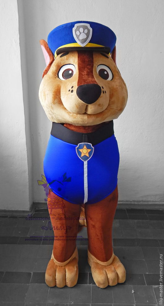 Chase "PAW Patrol". Life-size puppet – shop online on Livemaster with ...