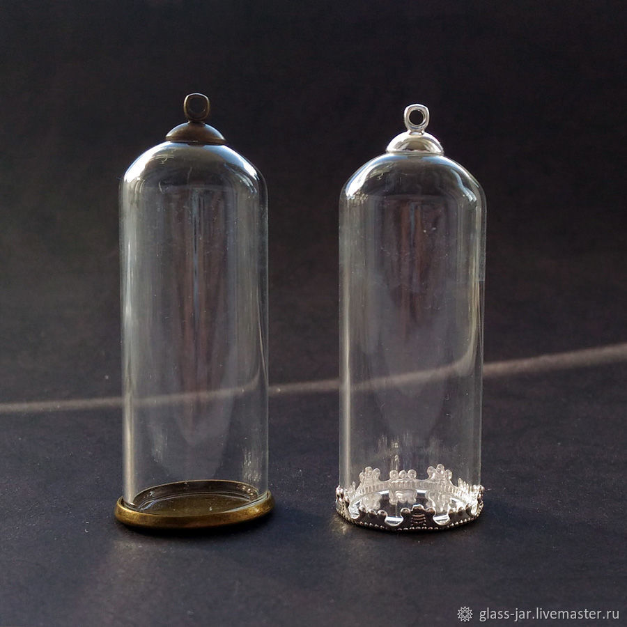 Стеклянный купол 20х50мм с площадкой и шапочкой – купить на Ярмарке ...