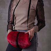 Меховая муфта из норки – заказать на Ярмарке Мастеров – ANIWVRU ...