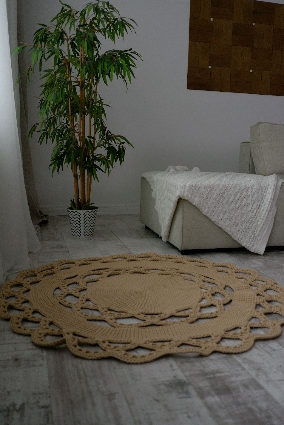 Вязанный ковер МОЗАИКА в интернет-магазине Ярмарка Мастеров по цене ...